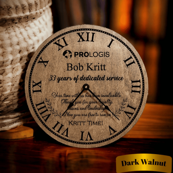 Personalized Employee Retirement Clock – Designodeal