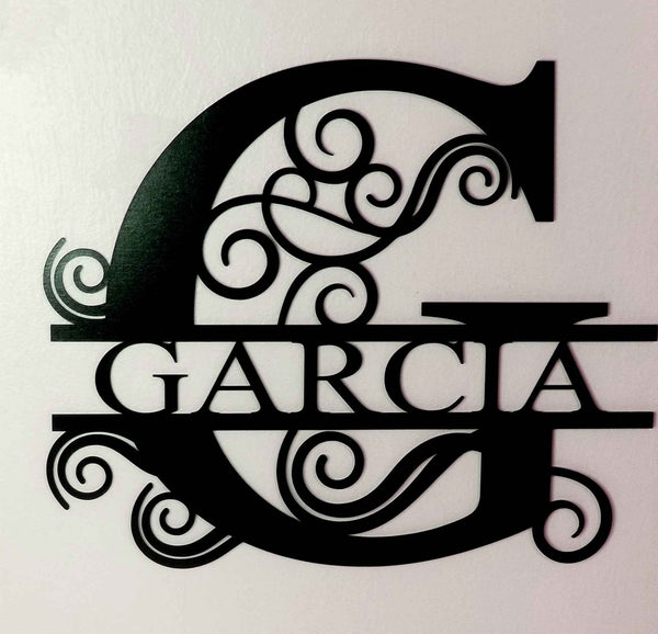 Custom Engraved Monogram Name Sign – Designodeal