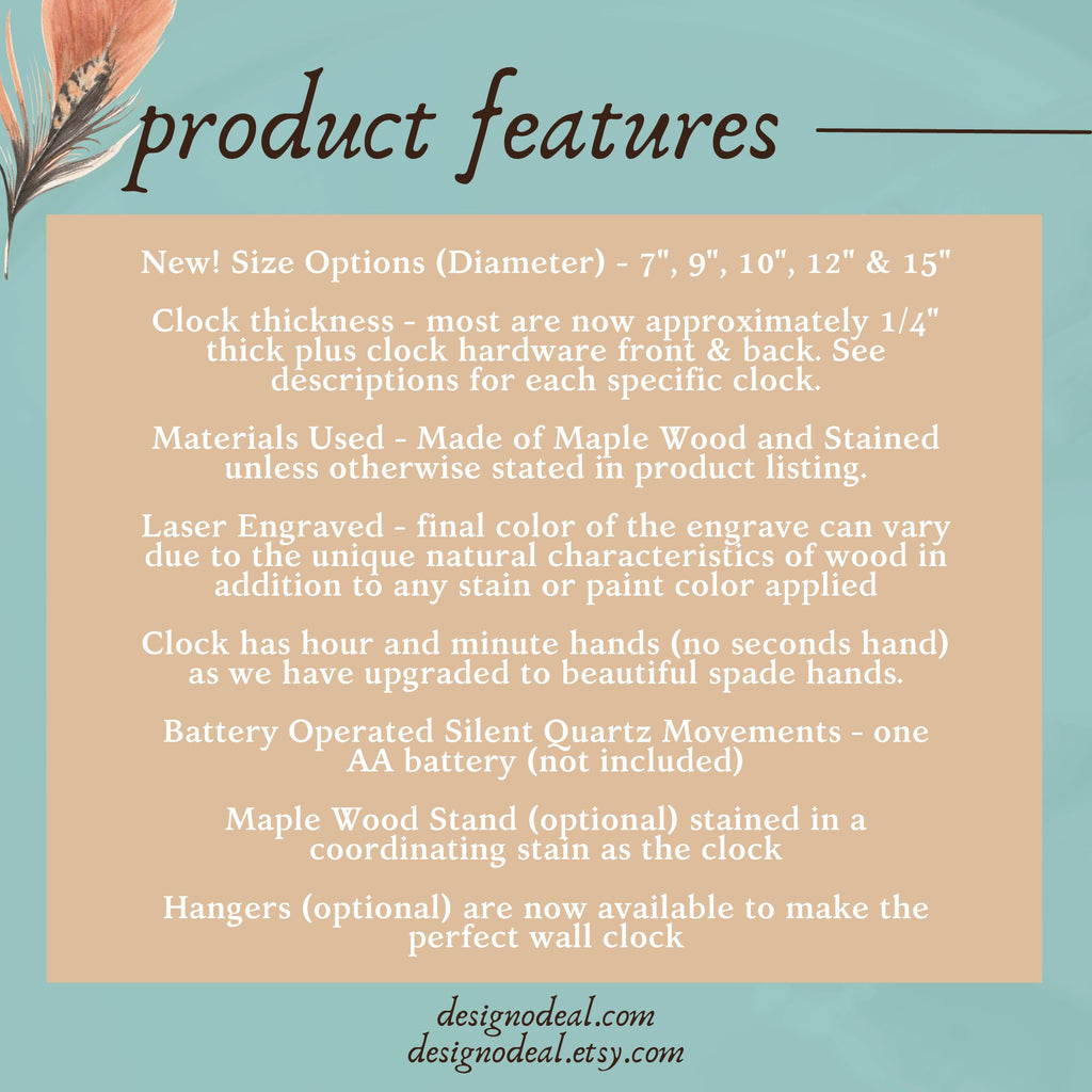 Happy 1st Wedding Anniversary Clock – Designodeal